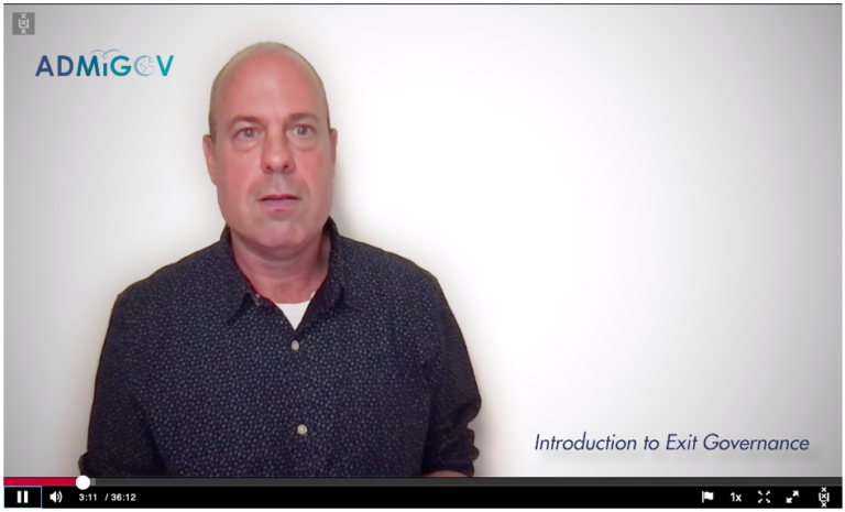 Part 3 Massive Open Online Course on Exit Policies – ADMIGOV